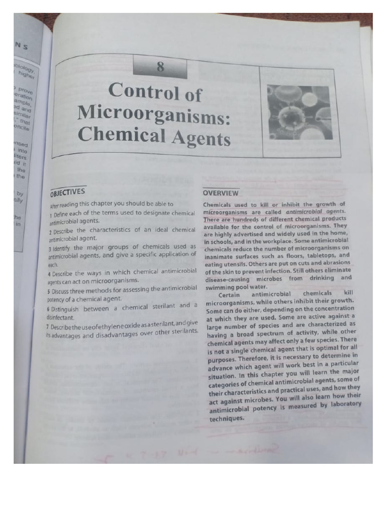 Sterilization Chemical Agents. PDF Pelczar Chain and Krieg New Edition LS Unit 2 | PDF