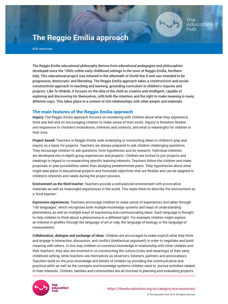 The-Reggio-Emilia-approach | PDF