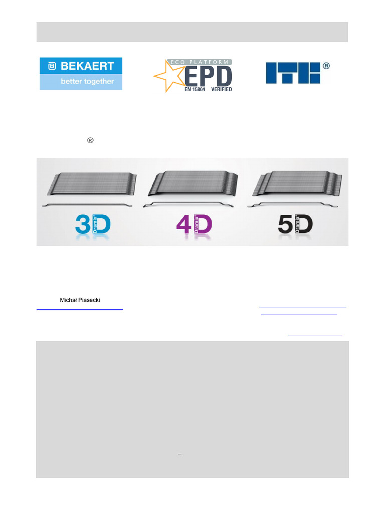 EPD for Steel Fibres | PDF