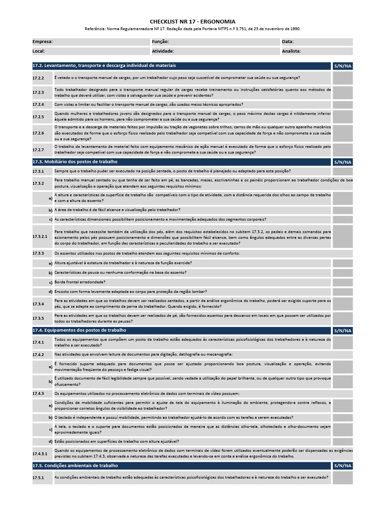 NR 17 | PDF