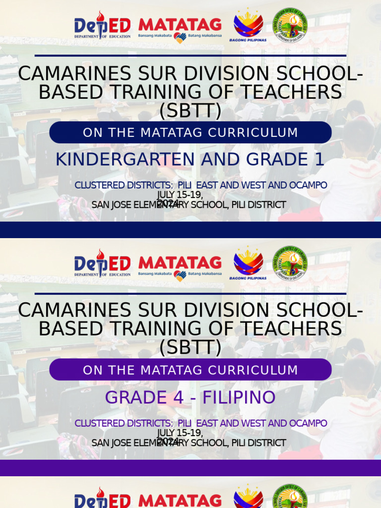 Matatag SBBT Tarp Layout | PDF