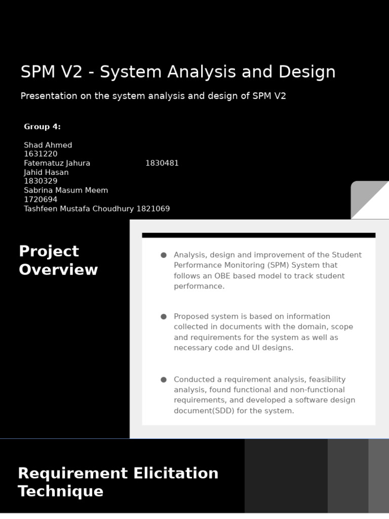 Group4 SPM-V2-Project Report-System Analysis and Design-Summer2021 | PDF
