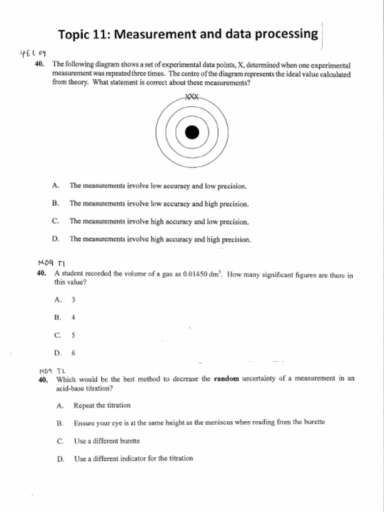 Measurement & Data Processing | PDF