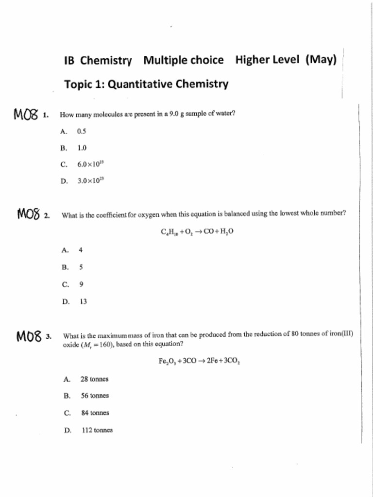 Quantitative Chemistry | PDF