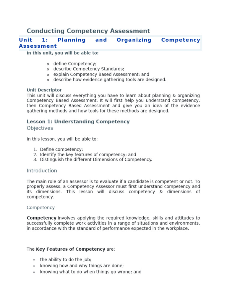 Tesda TM Coc2 Lesson | PDF