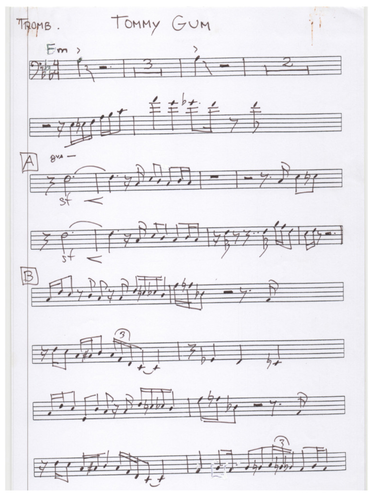 Tommy Gun Trombone | PDF