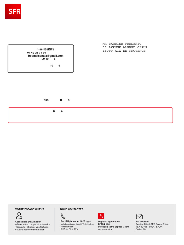 FACTURE SFR - Aout2024-1 | PDF