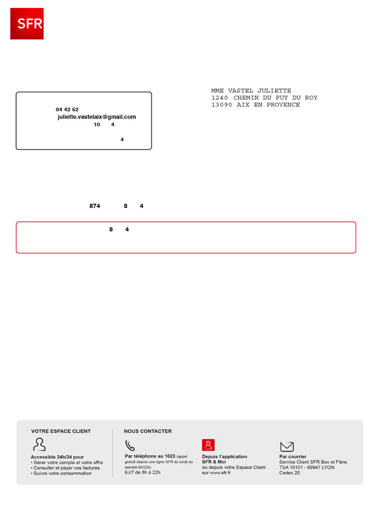 FACTURE SFR - Aout2024-1 | PDF