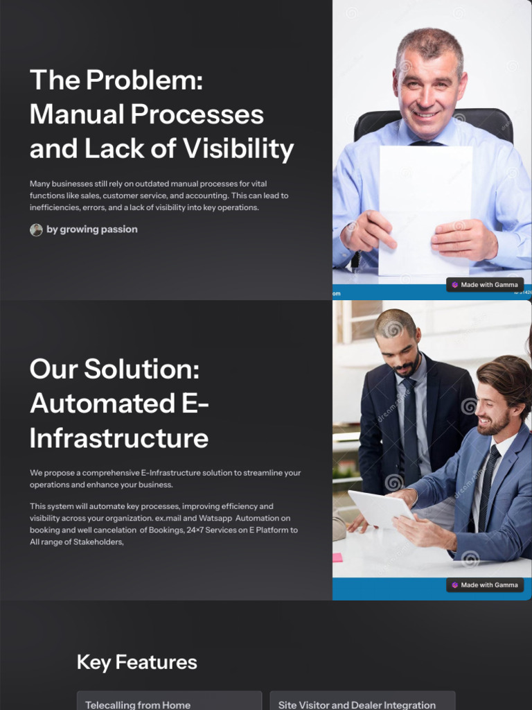 The Problem Manual Processes and Lack of Visibility | PDF