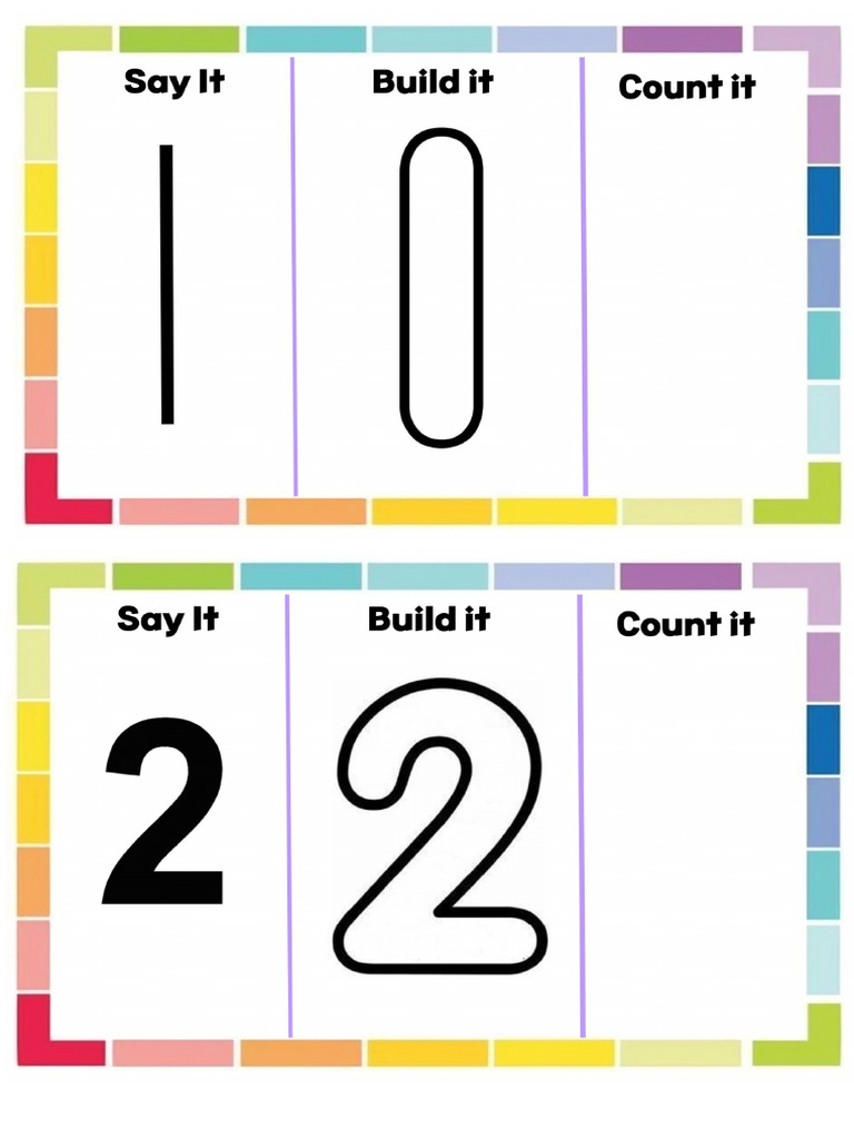 Say It Buil It Count It | PDF