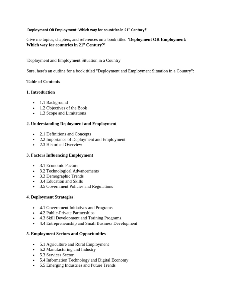 Deployment vs. Employment | PDF | Employment | Unemployment