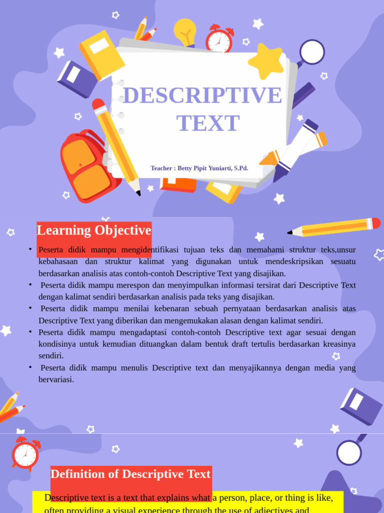 Descriptive Text | PDF