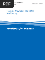 TKT Module 1 Practice Test Draft | PDF | Career & Growth | Language ...