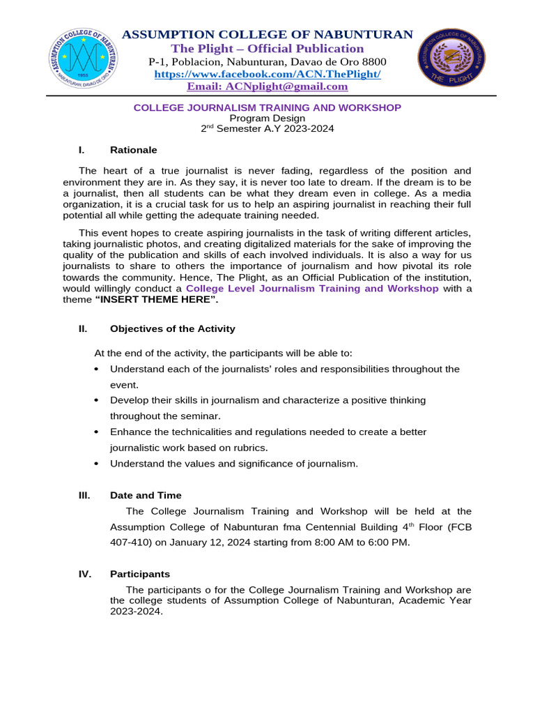 Sample Program Design | PDF