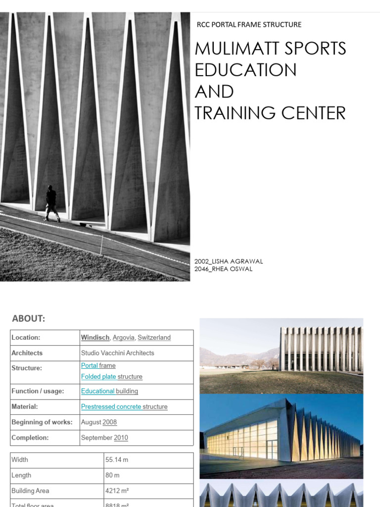 RCC Folded Plate Casestudy | PDF