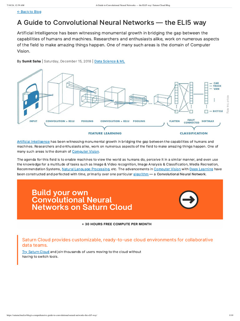 A Guide To Convolutional Neural Networks - The ELI5 Way - Saturn Cloud ...