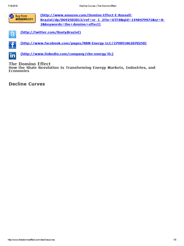Decline Curves - The Domino Effect | PDF