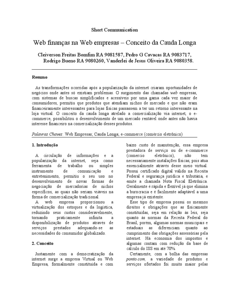 Short Communication | PDF | E-commerce | Internet