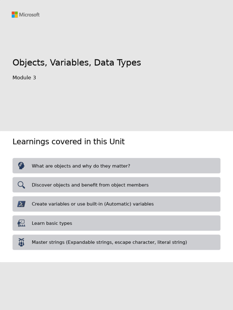 M03 - Core - Objects | PDF