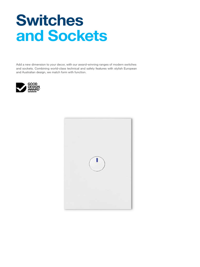 07 Switches and Sockets | PDF