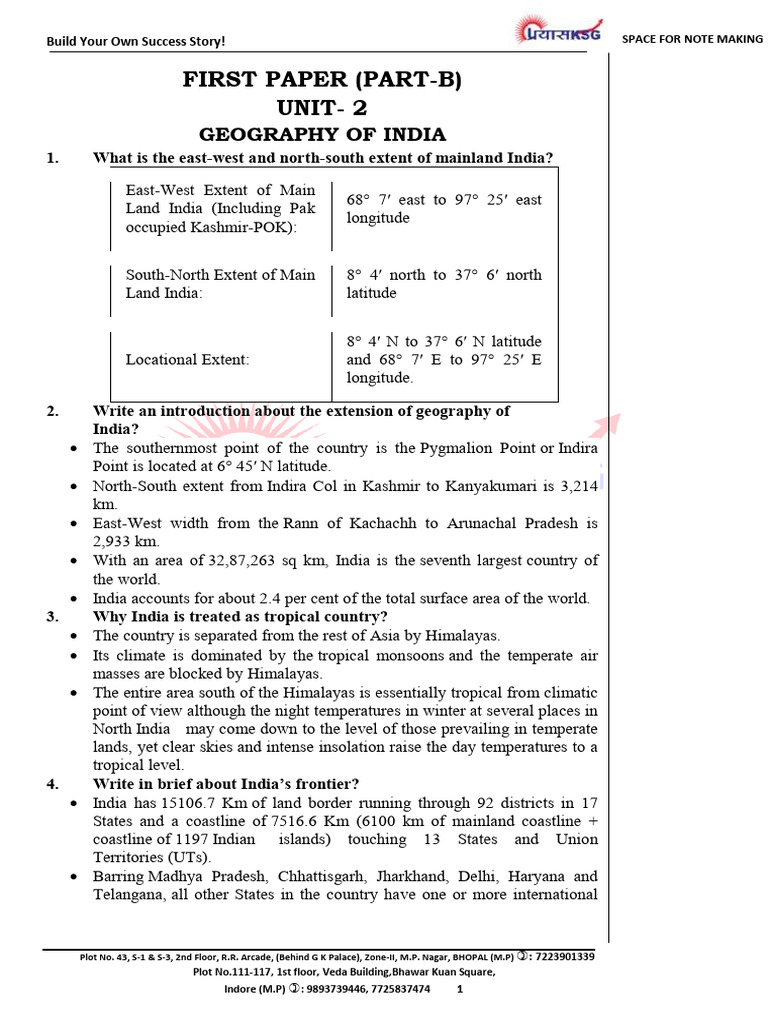 First Paper Part B Unit 2 em | PDF | Himalayas | Travel