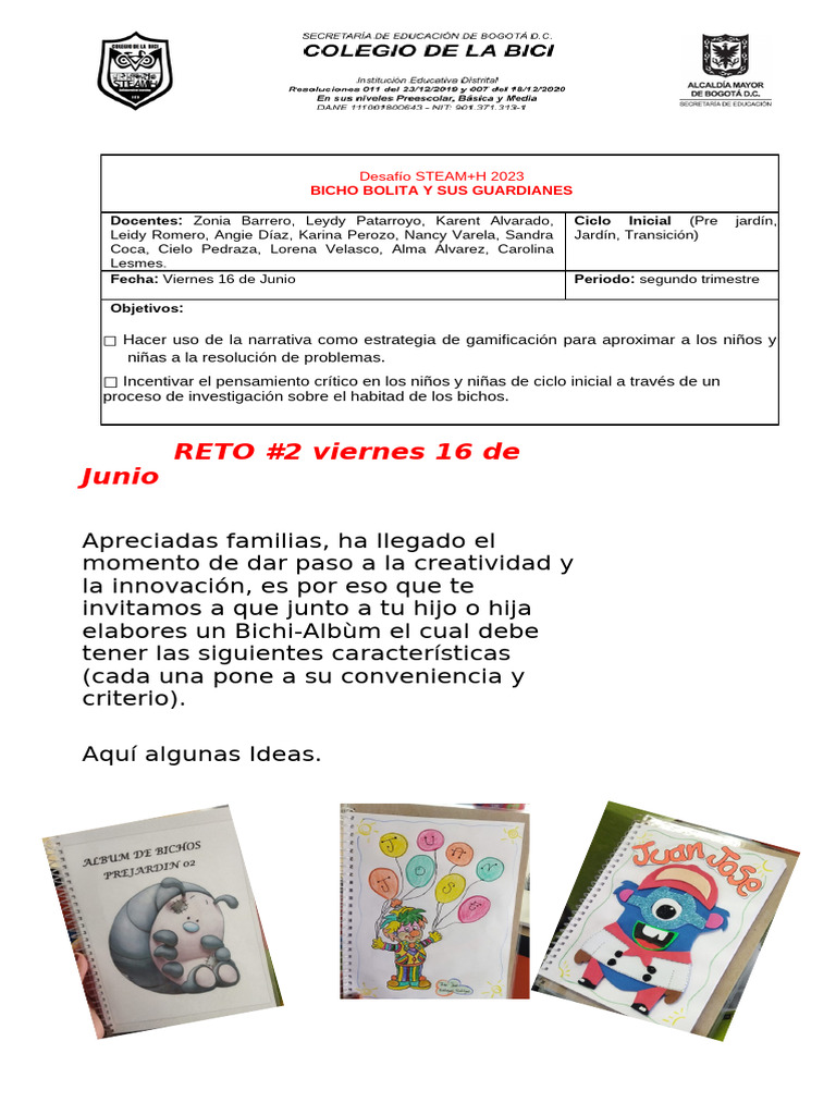 GUIA RETO#2. DESAFIO 2023 Segundo Trimestre | PDF