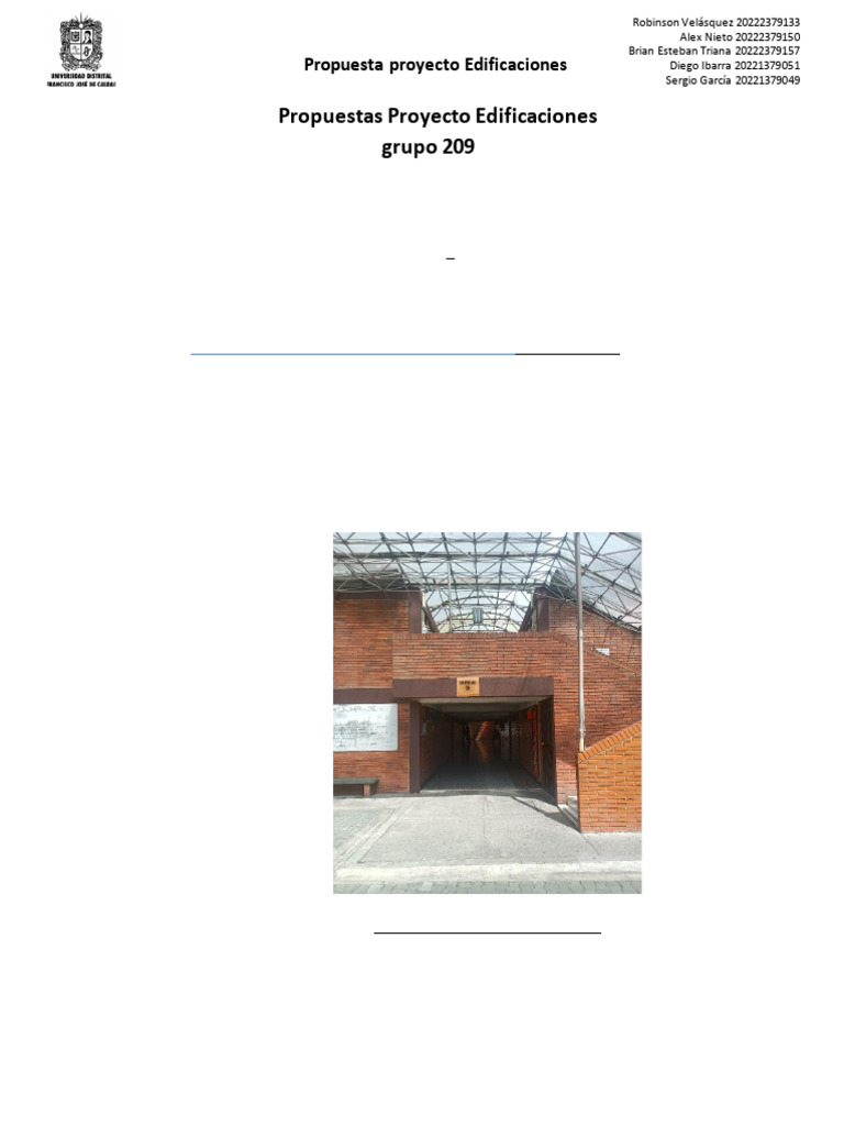 Proyecto Edificaciones | PDF