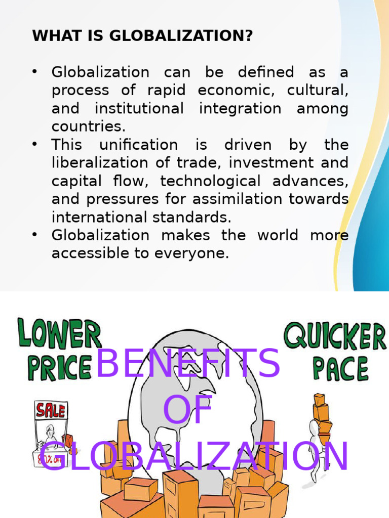 Benefits of Globalization | PDF | Globalization | Poverty