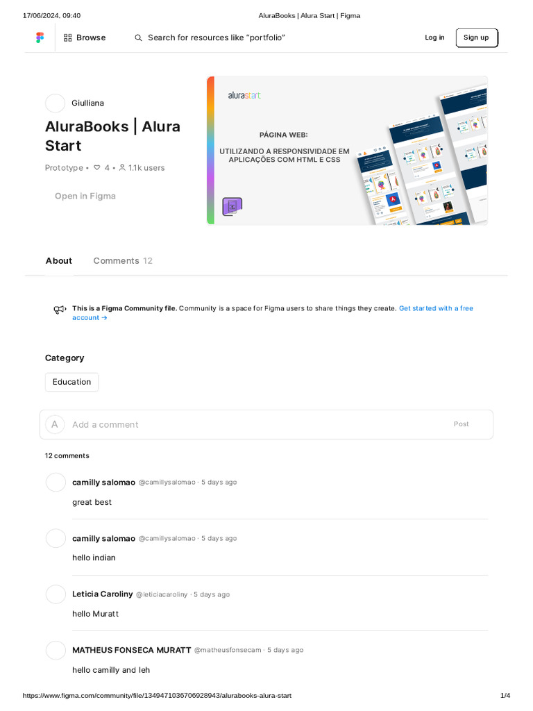 AluraBooks - Alura Start - Figma | PDF | Mobile Computers | System Software