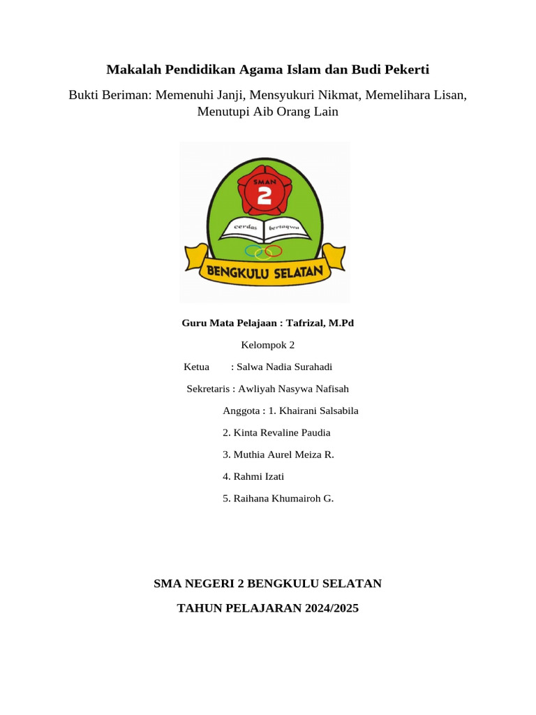 Makalah Pai Kel 2 | PDF
