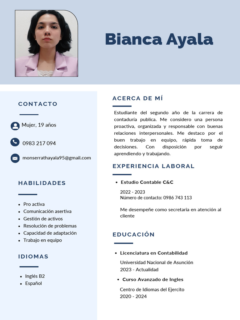 Bianca Ayala CV (1) | PDF
