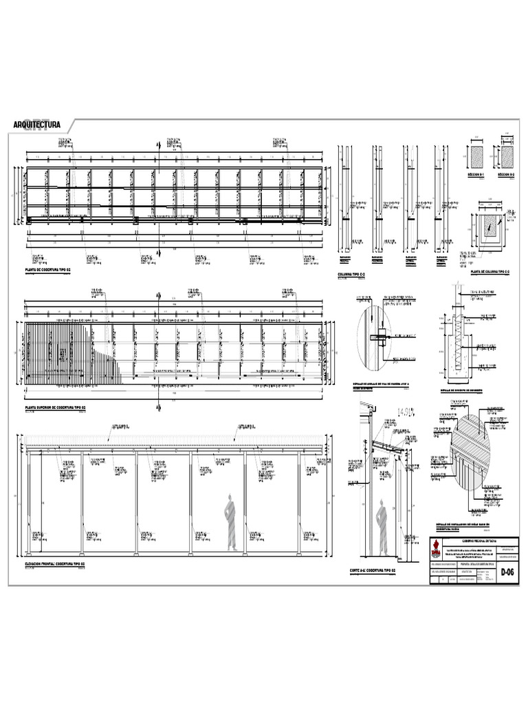 Arquitectura: Planta de Cobertura Tipo 02 Columna Tipo C-2 | PDF