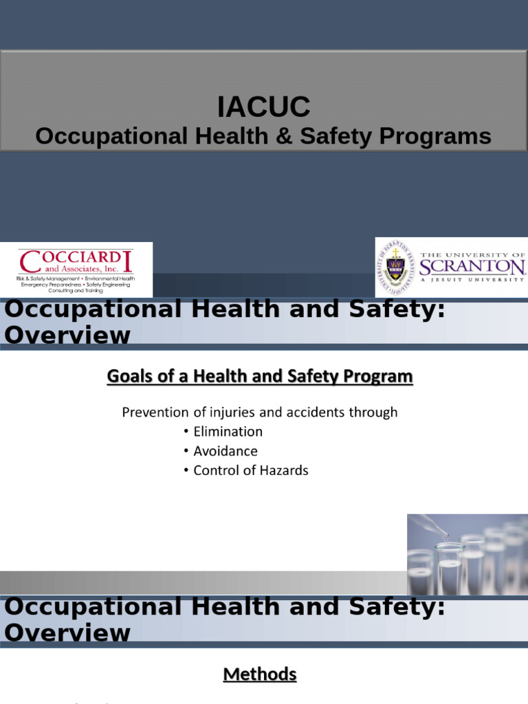 Occupational Health and Safety Iacuc | PDF