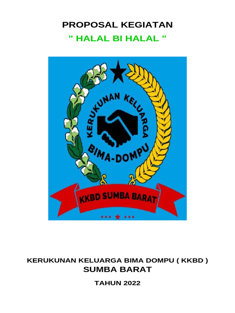 Proposal Kegiatan Halal Bi Halal KKBD | PDF