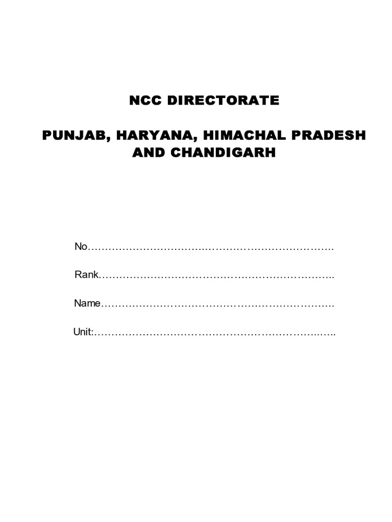 Camp Form | PDF