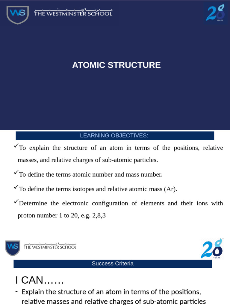 Atomic Structure | PDF