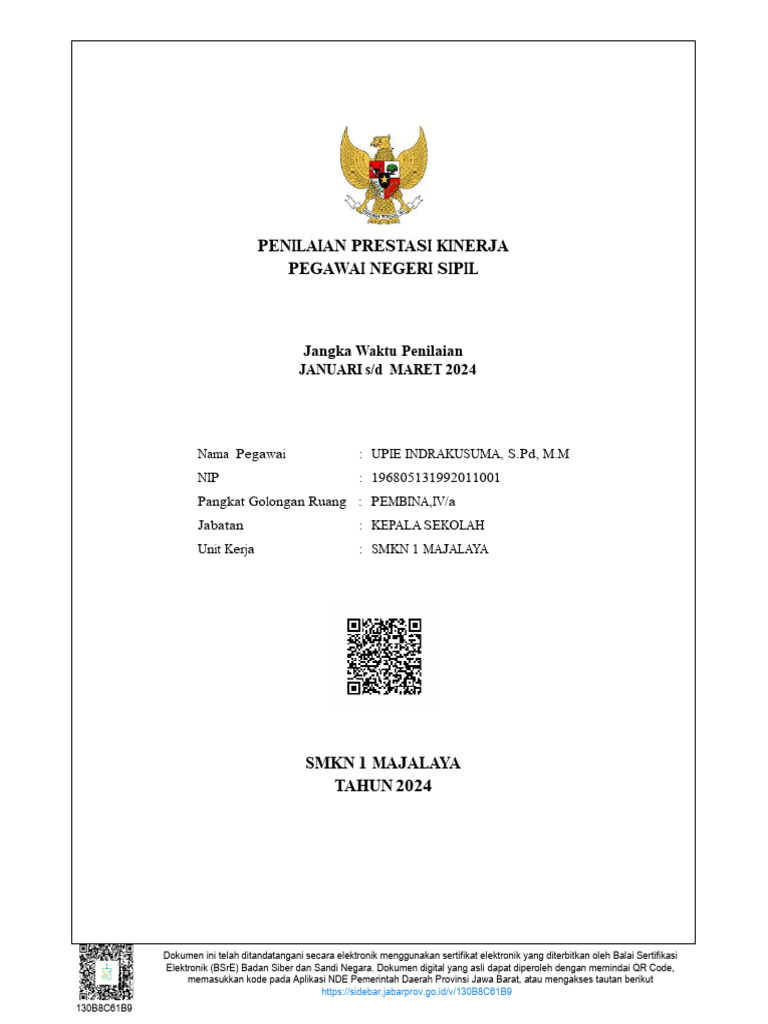 SKP Kepsek Fix | PDF