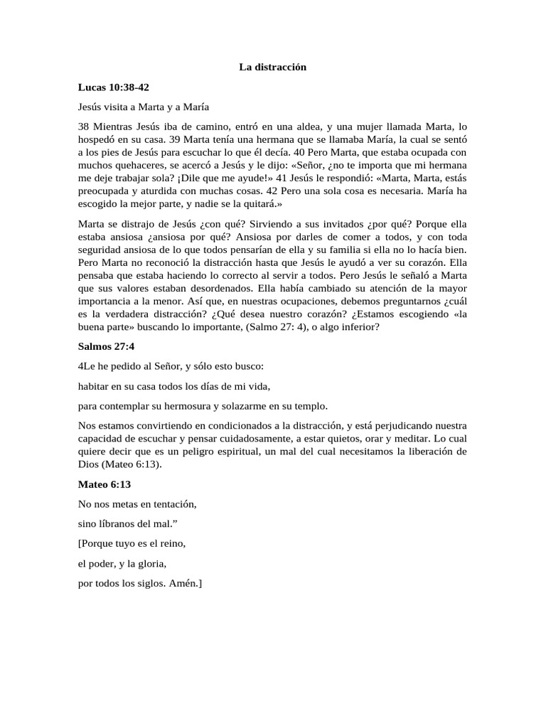 La Distracción | PDF