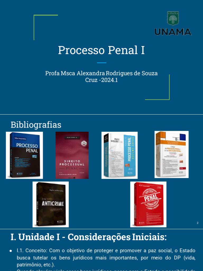 Proc Penal I - Unid 1 - Sistemas e Princípios Do CPP | PDF