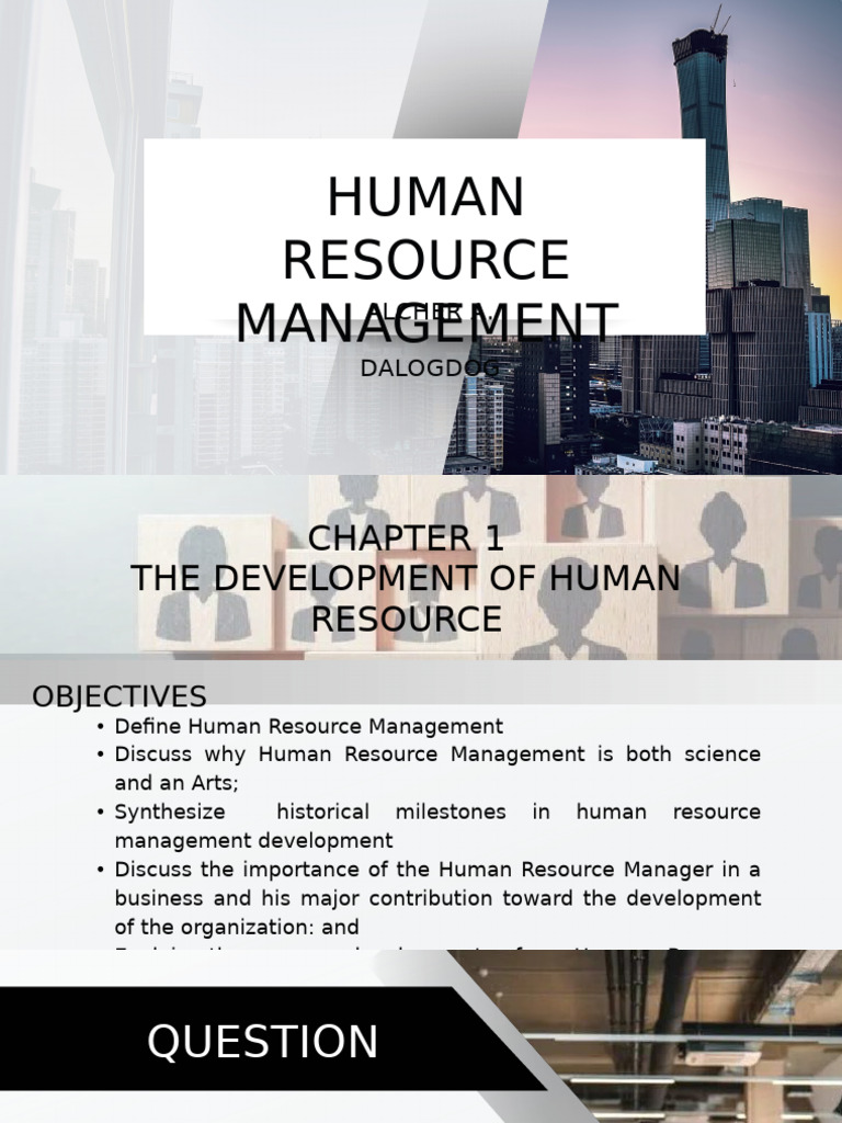 Human Resource Management Chapter 1 | PDF