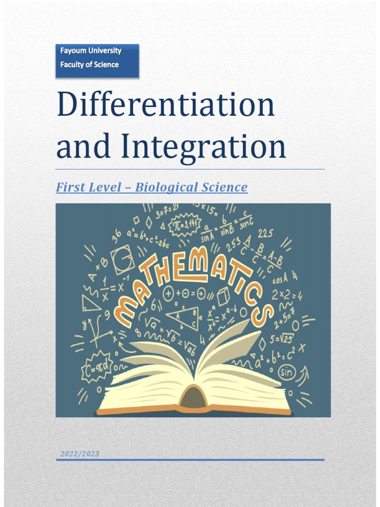 Differentiation and Integration 1 Bio | PDF