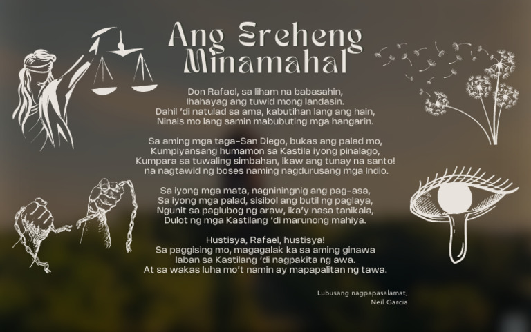 Tagalog Poem For Rafael | PDF