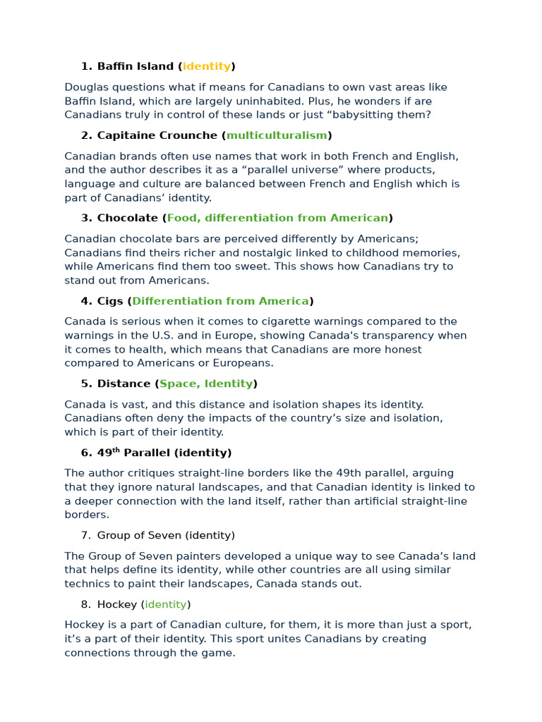 Exploring Canadian Identity and Culture | PDF | Canada | Social Science