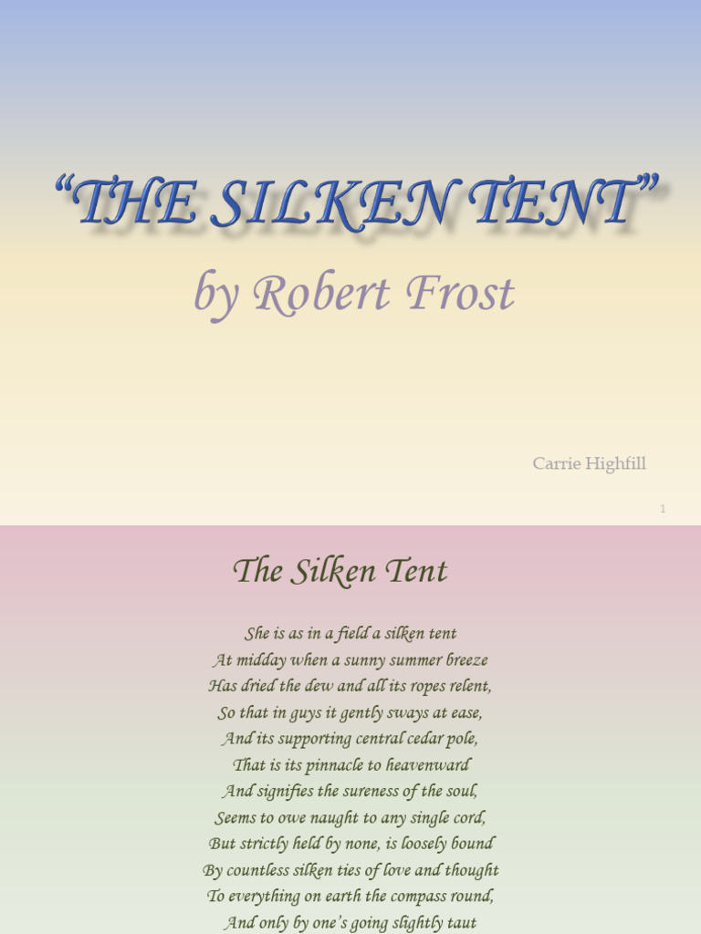 The Silken Tent by Robert Frost | PDF