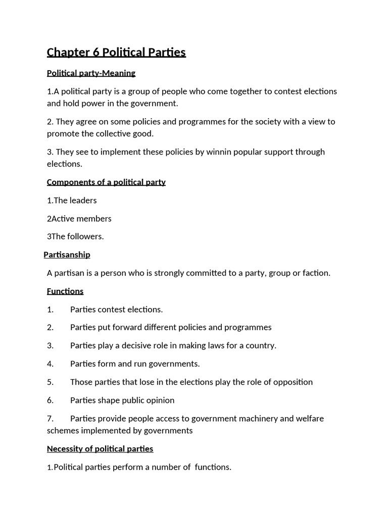 4.political Parties | PDF
