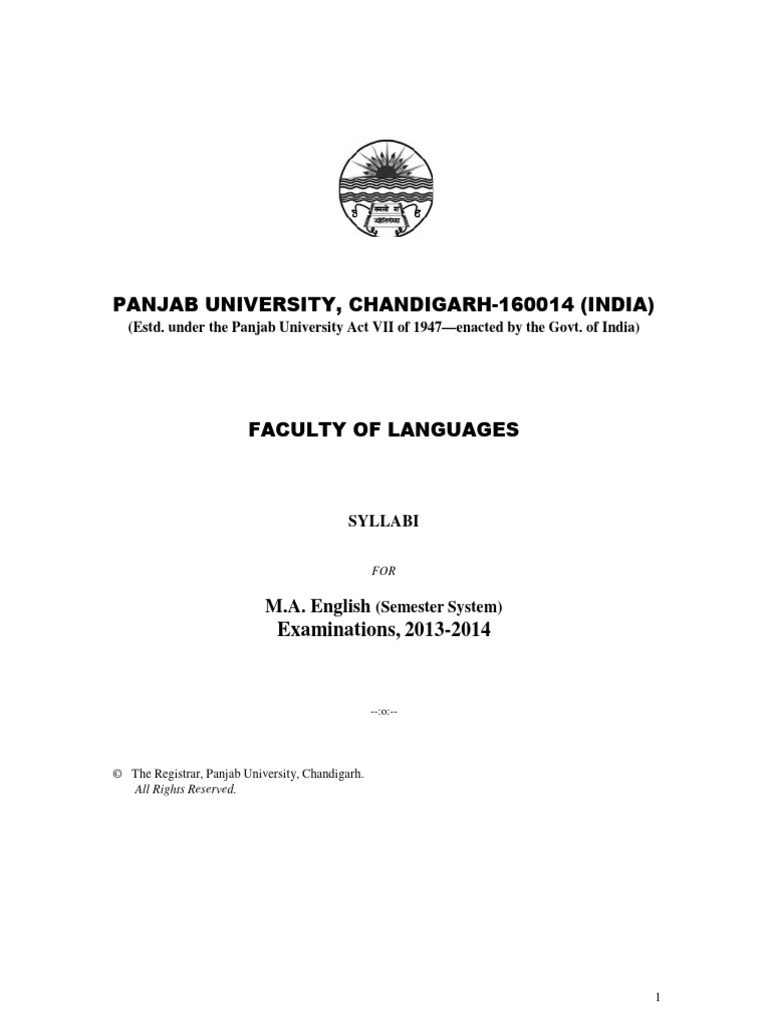 MA English | PDF