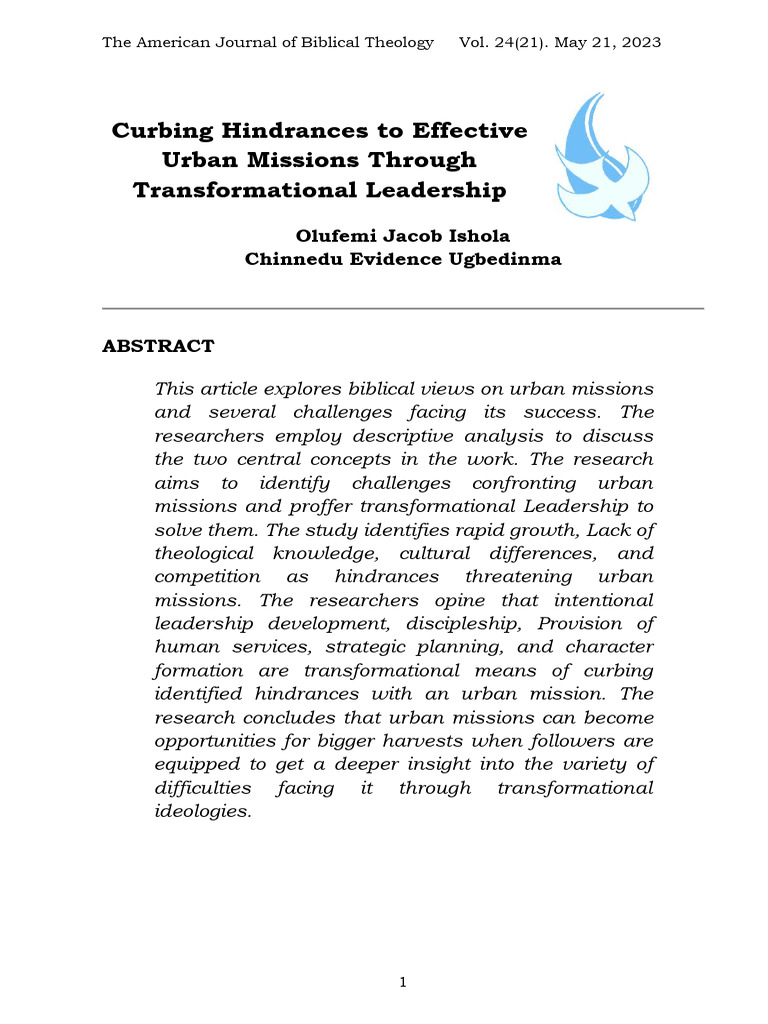 Urban Mission 01 | PDF
