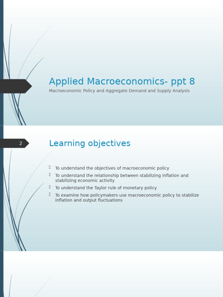Applied Macroeconomics - Ppt8 Ikqp8rauKB | PDF
