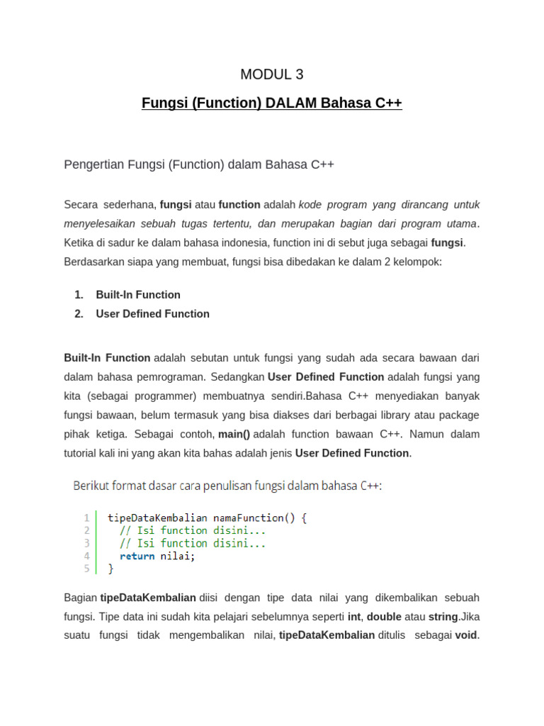 Modul Fungsi | PDF