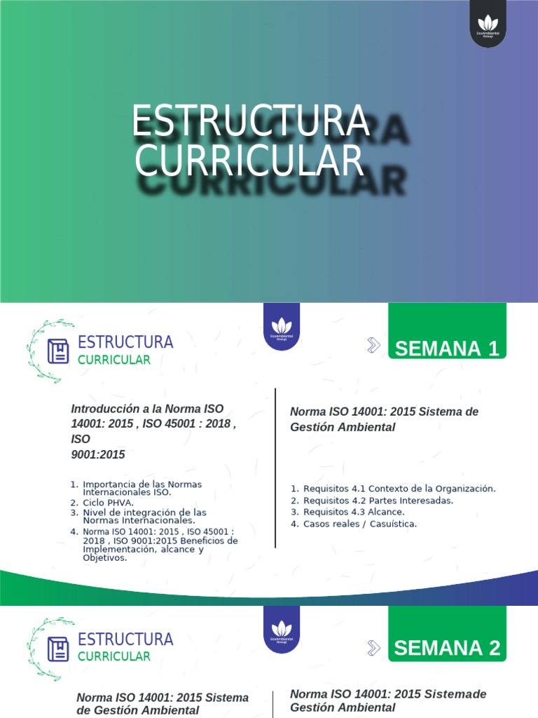 Estructura Curricular Sistema Integrado | PDF